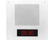 Synchronized Clocks with a Speaker Baffle Combo Panel